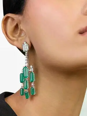 Isharya Doublet Emerald Drop Earrings