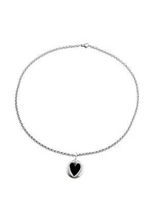 POISON DROP LAB Heart Motif Necklace - Silver
