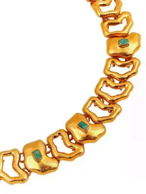FENOMENA Chain Emerald Necklace