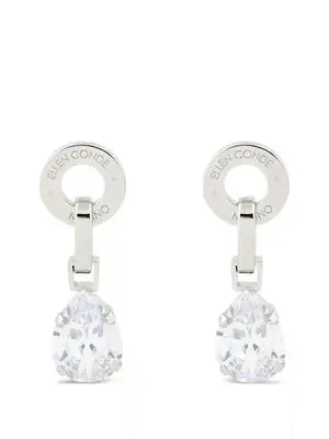 ELLEN CONDE Pear-drop Earrings - Silver