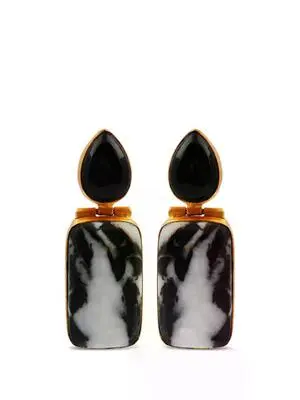 Boheme Square-shape Drop Earrings - Gold