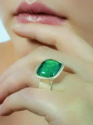 POISON DROP LAB Dichroic Glass Ring