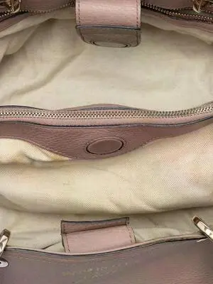 Gucci 2016-2026 Medium Calfskin Bamboo Shopper Satchel - Brown