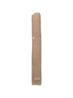 ALYSI Knitted Tie - Neutrals
