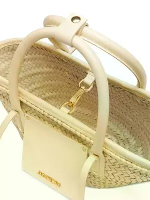 Jacquemus Small Soli Woven Tote Bag - Neutrals