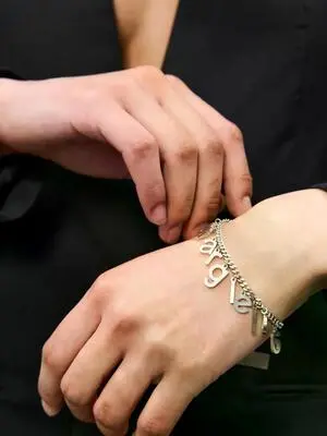 MAISON MARGIELA Logo-pendant Bracelet