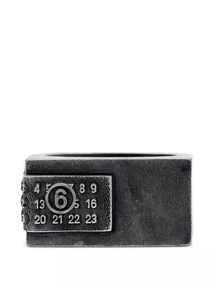 MAISON MARGIELA Rectangle Ring - Grey