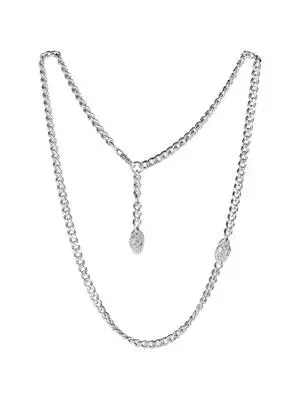 UNTOLD JEWELLERY Snake Pendant Chain Necklace - Silver