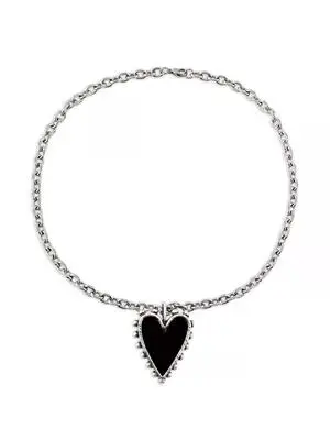 POISON DROP LAB Heart-pendant Chain Necklace - Silver