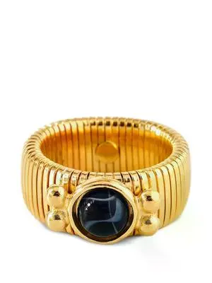 BEN-AMUN Round Stone Ring - Gold