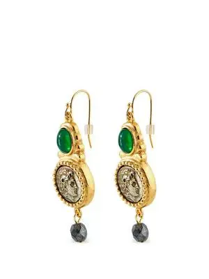 BEN-AMUN Stone Face Drop Earrings