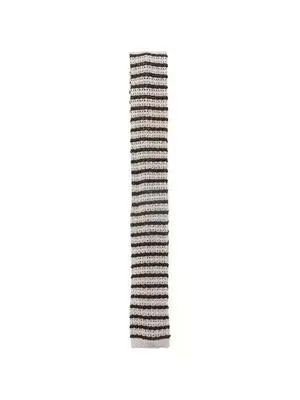 ALYSI Striped Tie - Neutrals