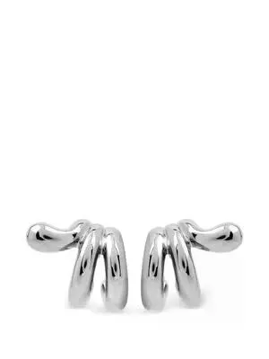 HUGO KREIT Trio Brass Earrings - Silver