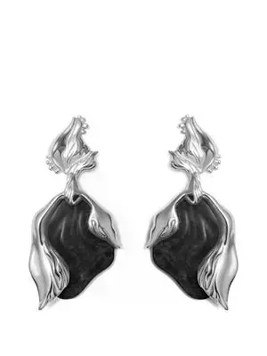 JUDE BENHALIM Lupa Drop Earrings - Silver