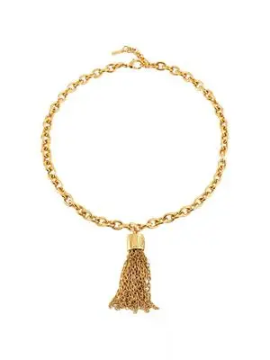 Moschino Chain Tassel Necklace - Gold