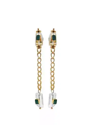 FENOMENA Veta Chain-detail Earrings - Gold