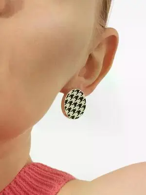 LUTA Houndstooth Stud Earrings