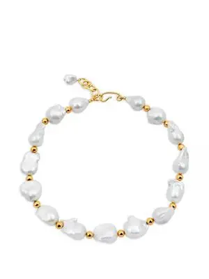 Boheme Pearl Choker - Gold