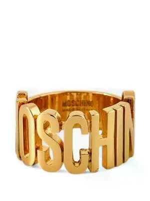 Moschino Logo-motif Ring - Gold