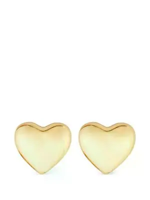 Moschino Heart-shaped Clip-on Earrings - Gold