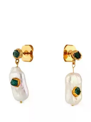 FENOMENA Emerald Drop Earrings