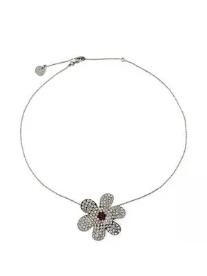 Marni Flower Pendant Chain Necklace - Silver
