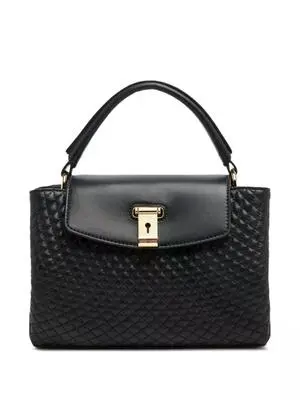 Bally Quilted Top-handle Tote Bag With Lock Detail