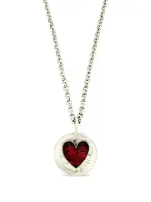 POISON DROP LAB Heart Pendant Chain-link Necklace