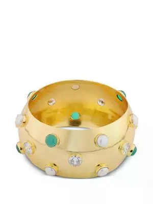 Boheme Embellished Cuff Bracelet - Gold
