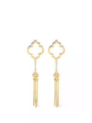 LUTA Morocco Enamel Drop Earrings - Gold