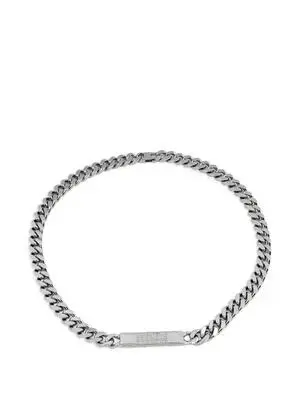 MAISON MARGIELA Logo Chain Necklace - Silver