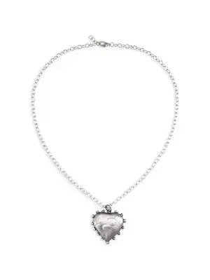 POISON DROP LAB Heart Pendant Chain Necklace - Silver