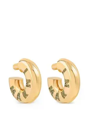 Marni Crystal-embellished Hoop Earrings - Gold