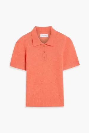 Naadam Cashmere Polo Sweater - Orange