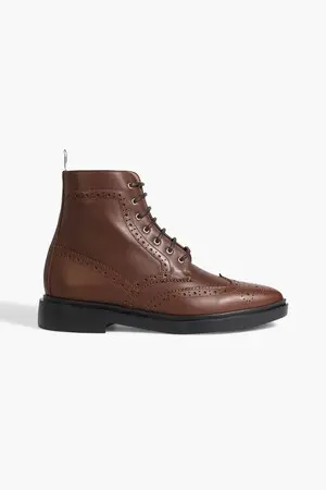 Thom Browne Lace-up Leather Ankle Boots