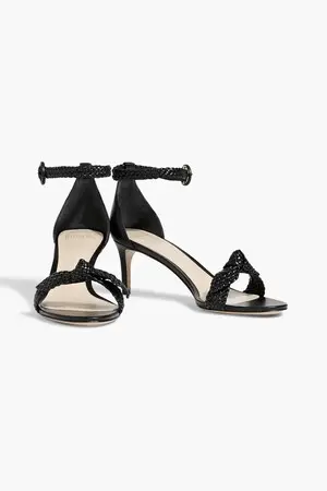 ALEXANDRE BIRMAN Clarita Tresse 60 Woven Leather Sandals