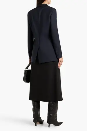 Another Tomorrow Wool Blazer - Navy