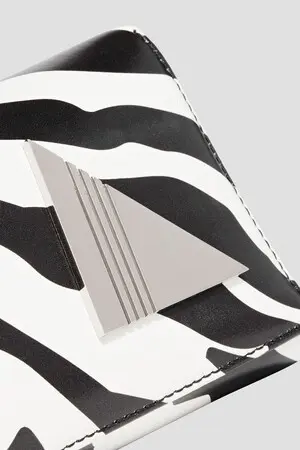 Attico Friday Mini Zebra-print Tote