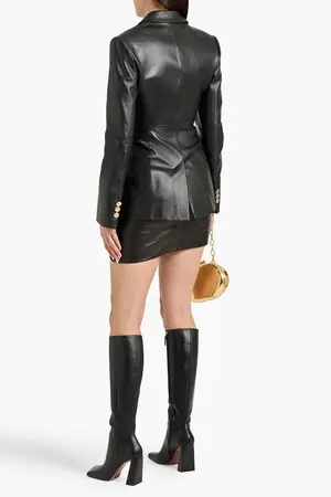 Versace Leather Blazer