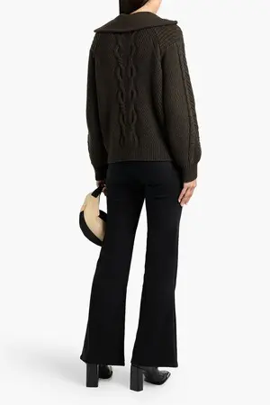 FRAME The Icon Mid-rise Flared Jeans - Black