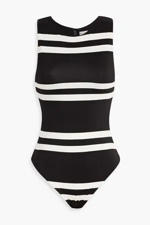 Alice + Olivia Striped Jersey Bodysuit