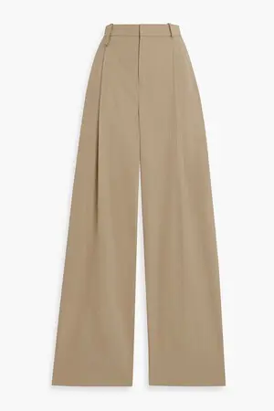 Vince Cotton-blend Wide-leg Pants