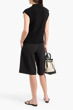 Vince Stretch-jersey Top - Black