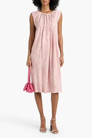 Marni Printed Satin-jersey Midi Dress