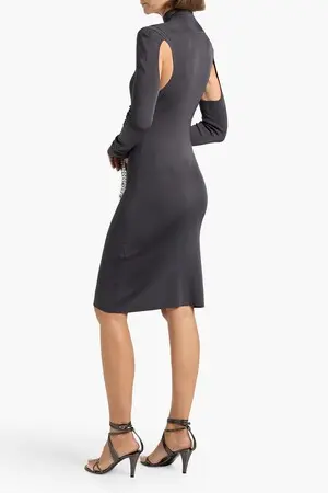 Helmut Lang Cutout Stretch-knit Dress