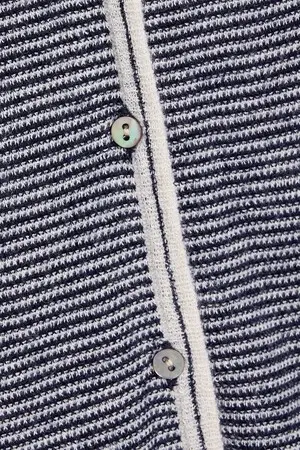 Vince Striped Cashmere And Silk-blend Cardigan