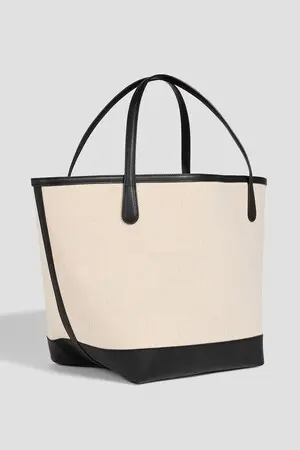 MANSUR GAVRIEL Leather-trimmed Canvas Tote