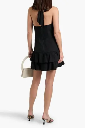 Alice + Olivia Tiered Cutout Mini Dress