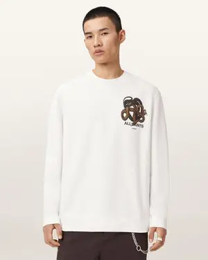 ALLSAINTS Reticulate Graphic Sweatshirt