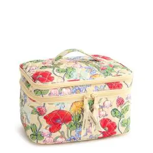 VERA BRADLEY Brush Up Cosmetic Case In All The Pretty Wildflowers - Yellow